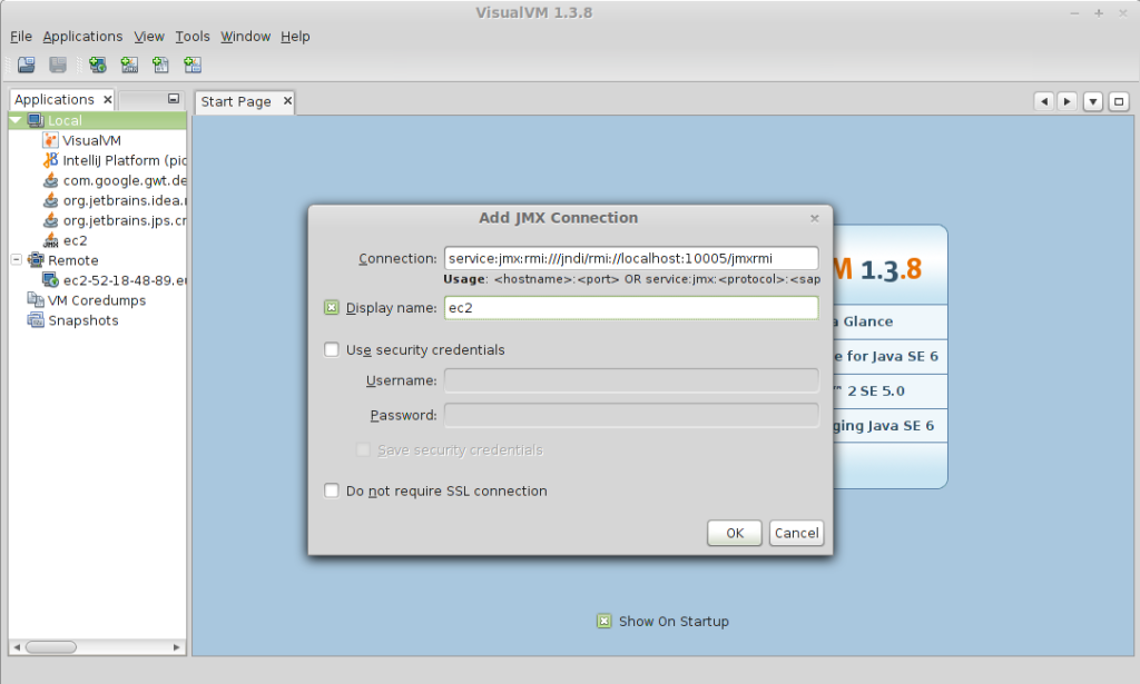 How To Connect A Java Profiler Like Visualvm Or Jconsole To A Remote Tomcat Running On Amazon